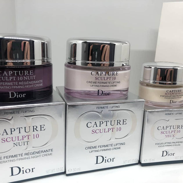 Dior capture sculpt 10 cofanetto 3 creme nuit/fermèt/yeux